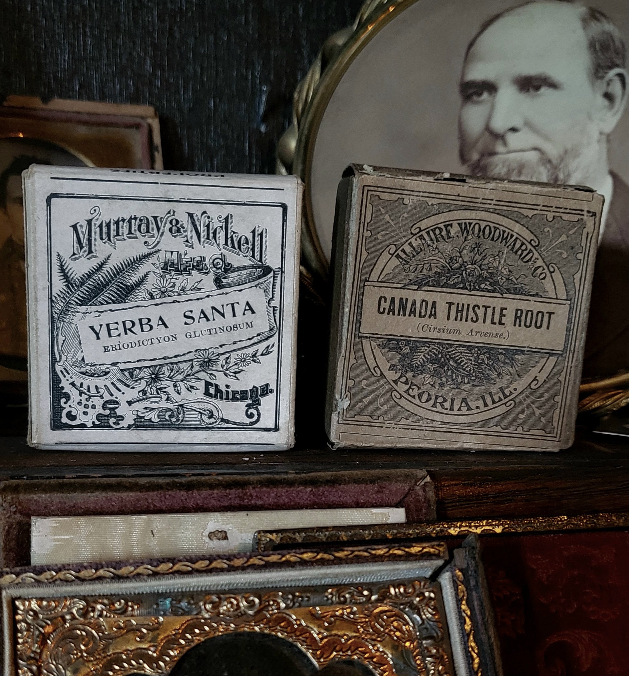 MM3-038 Early 1900s Antique Herbal Remedy Boxes (With Contents) | The ...