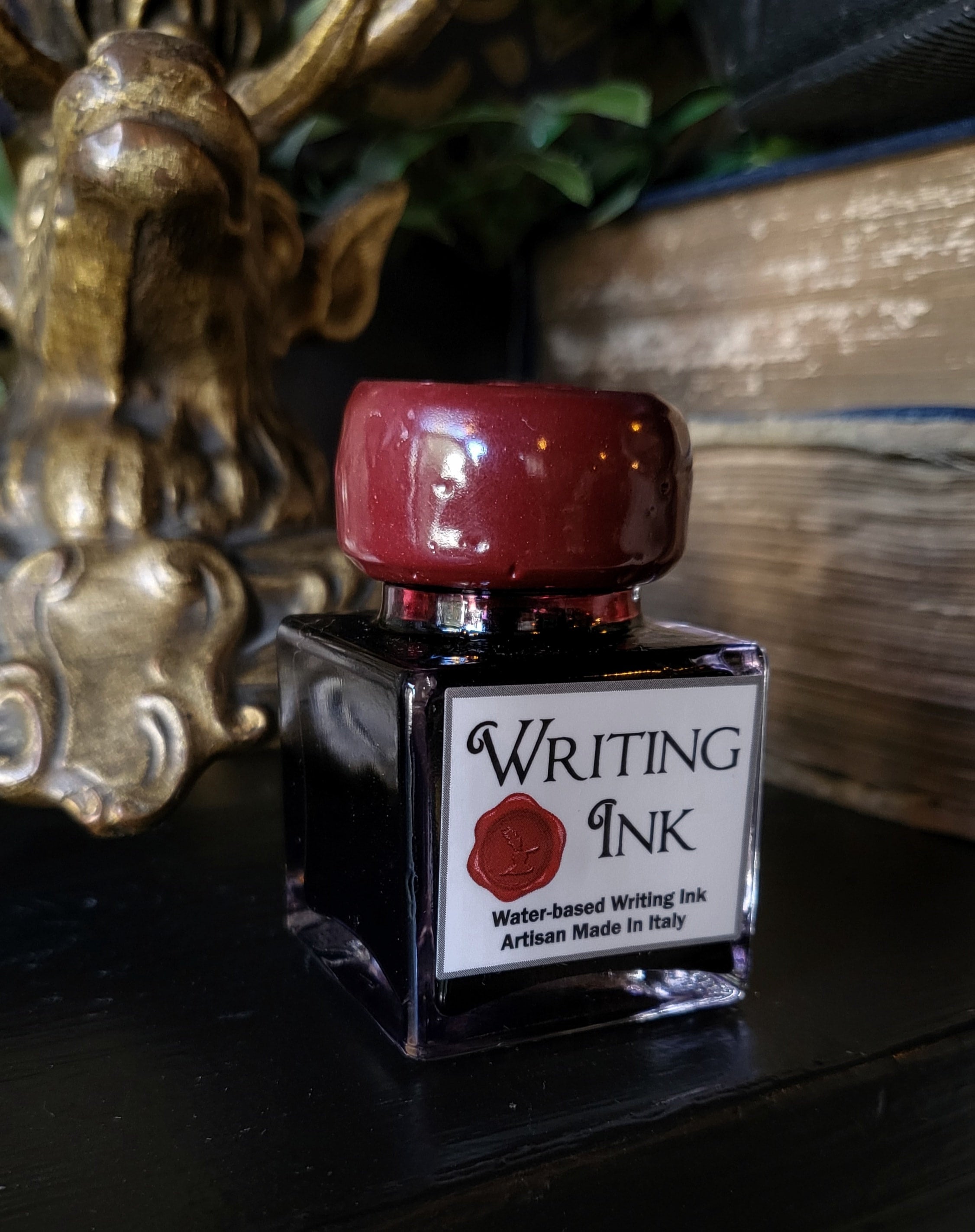 MM4-028 Deep Red Italian Handground Ink | The Weeping Glass