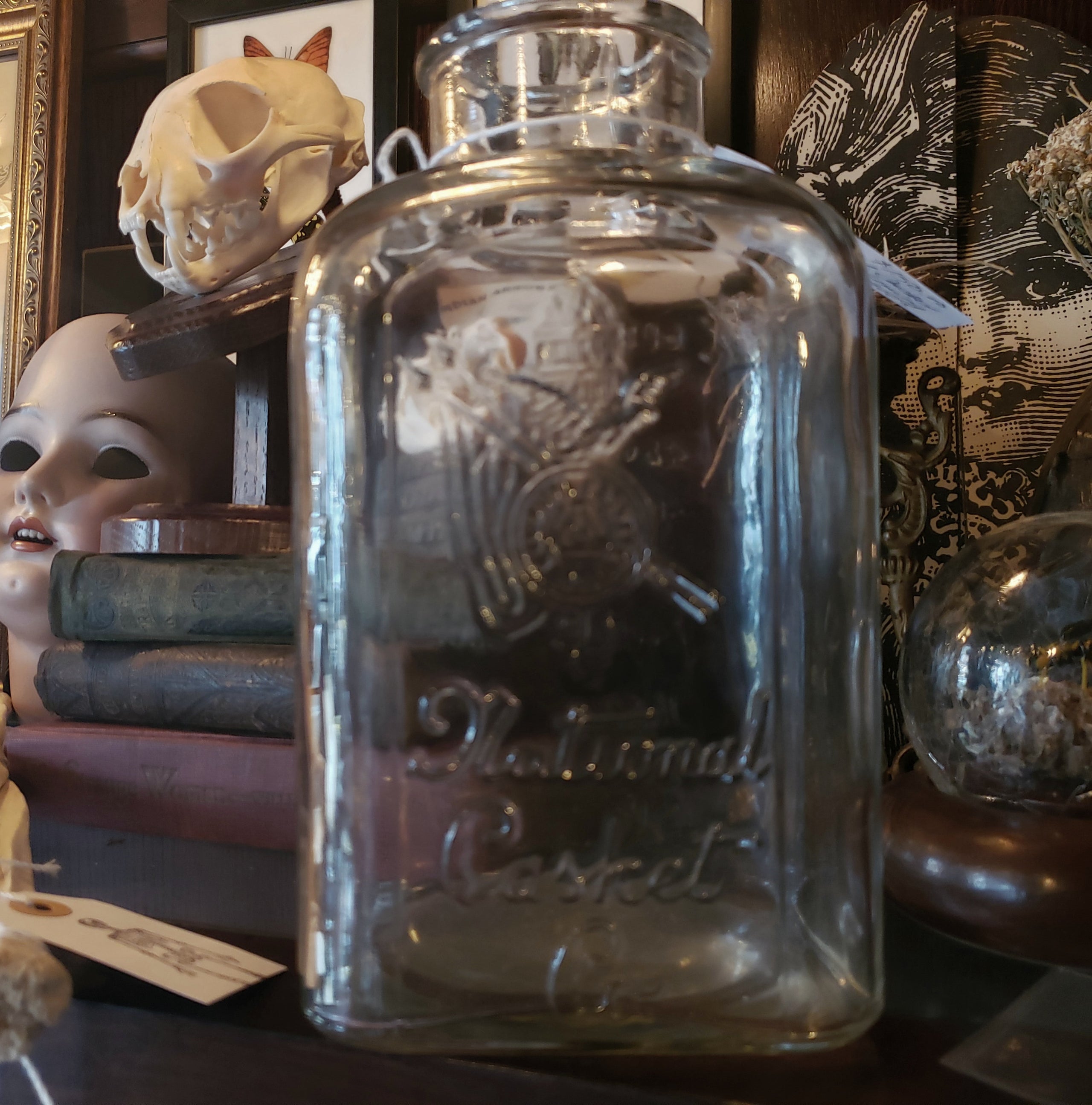 MM033 60 Ounce National Casket Company Glass Embalming Fluid Bottle ...